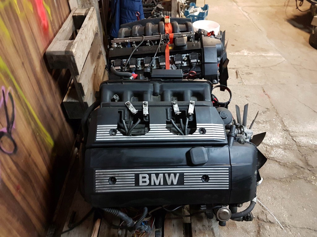 Silnik BMW m54b25+osprzęt Kompletny, SPRAWNY !! - 13195648098 ...