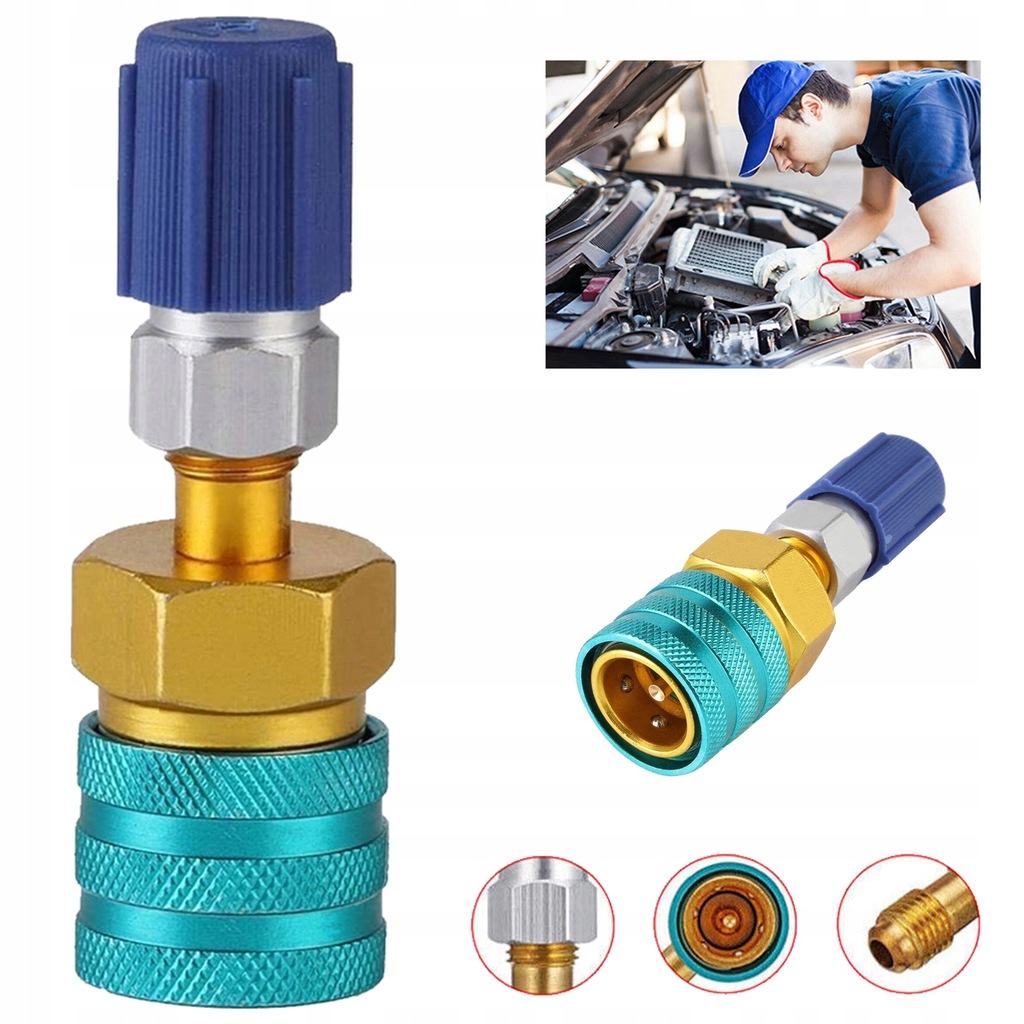 HP - LP REDUKCJA ADAPTER NA PORT R1234YF - R134A - 12454658151 - oficjalne archiwum Allegro