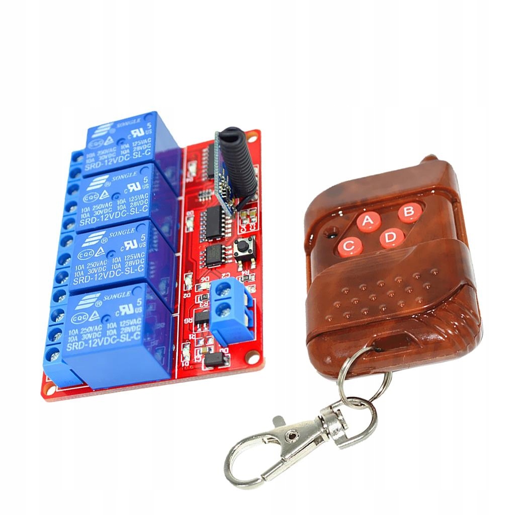 CH 433MHz Relay Module Control Board with Remote - 13670840256 ...
