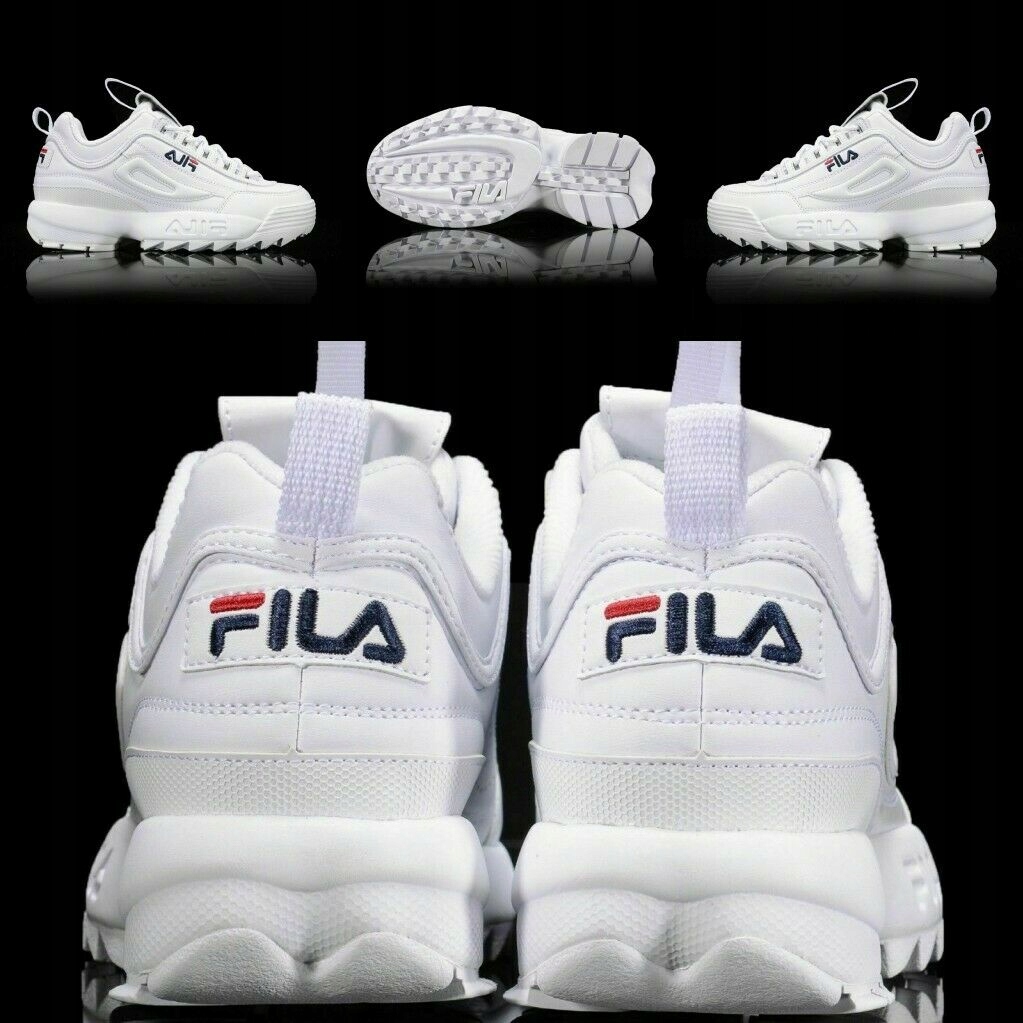 BUTY FILA DISTRUPTOR II czarne biale NAJTANIEJ 37 - 7943806430 ...