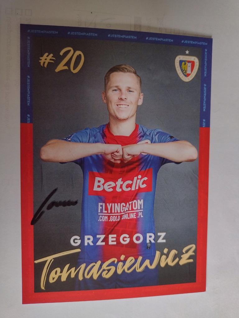 Karta klubowa autograf Piast Gliwice Tomasiewicz - 13582101885 - oficjalne archiwum Allegro