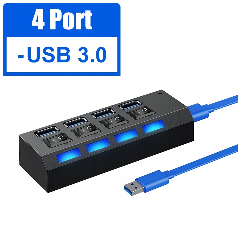 Hub USB 3 0 rozdzielacz USB kilka portów multi koncentrator USB 3.0 hab za - 16332487389 ...