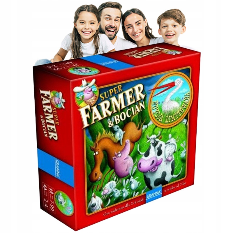 Rodzinna Gra SUPER FARMER z Bocianem Planszowa HIT - 12784511944 ...