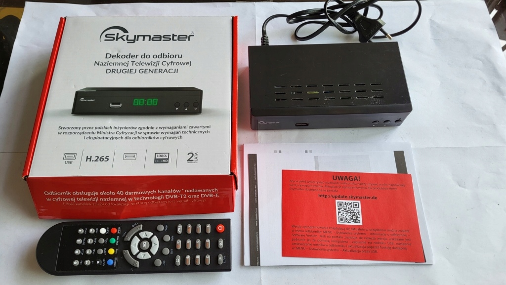 DEKODER SKYMASTER STB 2 GEN H.265 Z PILOTEM GWR - 13752878308 - oficjalne archiwum Allegro