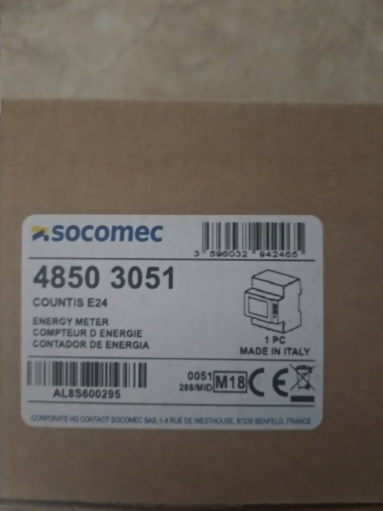 SOCOMEC Licznik energii Countis E24 3-faz - 7604972673 - oficjalne archiwum Allegro