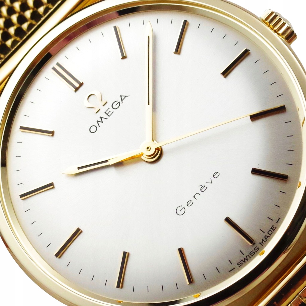 OMEGA zegarek męski vintage LITE złoto 14K / 585 kaliber 601 1967 ...