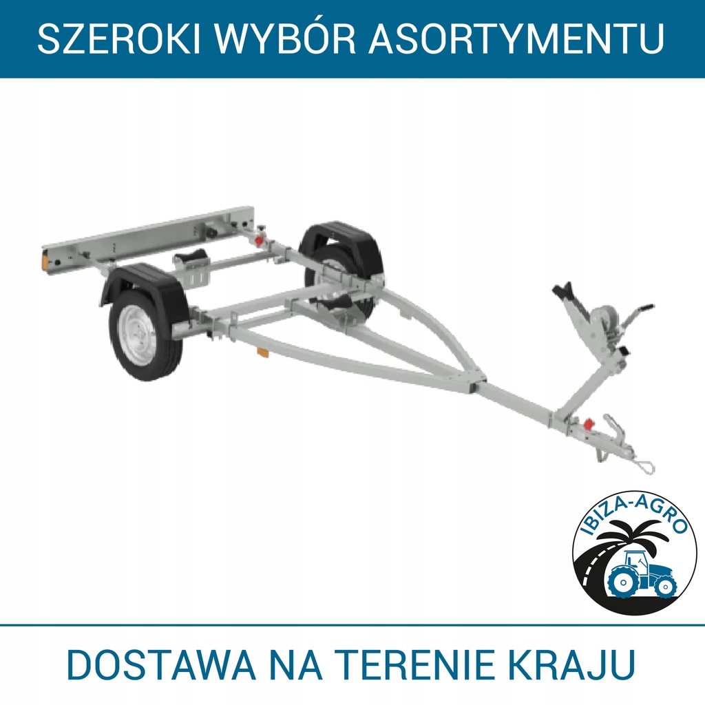 Przyczepka podłodziowa Samochodowa Temared ECO B05/053/17 jednoosiowa lekka - 14488273082 ...