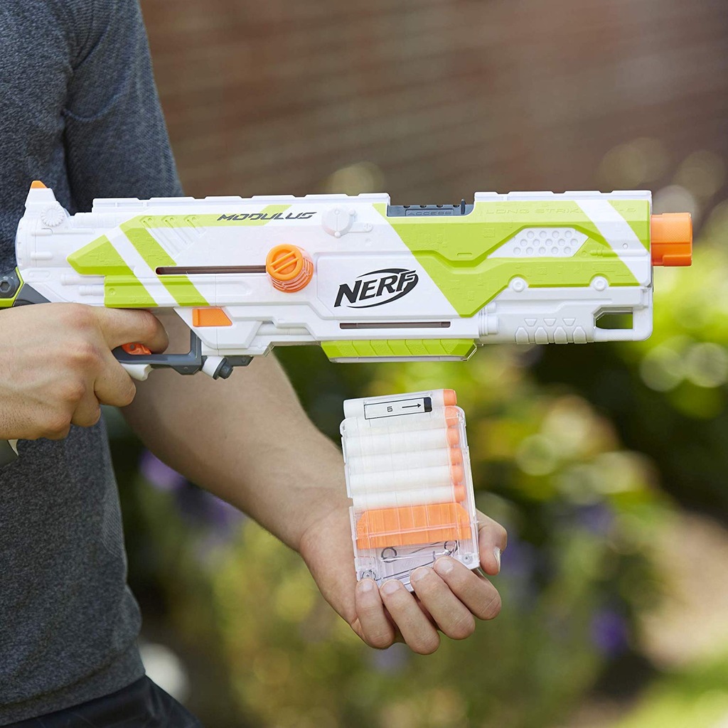 SNAJPERKA NERF LONGSTRIKE MODULUS + 3 MAGAZYNKI - 8657881308 ...