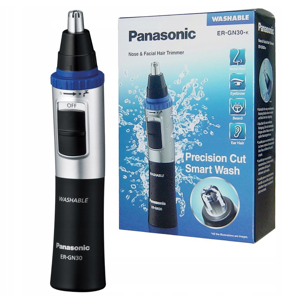 PANASONIC TRYMER DO NOSA I USZU ER-GN300-K503 - 13428137450 - oficjalne archiwum Allegro