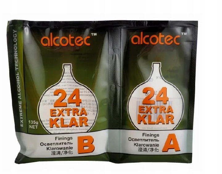 Turbo EXTRA Klar Alcotec KLARUJE na 50l zacieru klarowin klarowanie osadu - 11444053700 ...