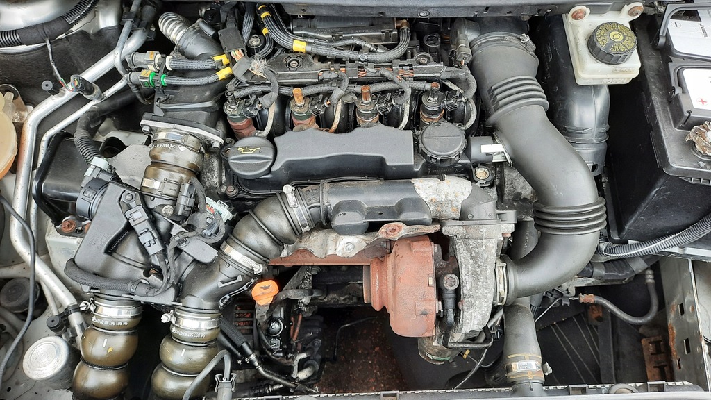 Silnik Peugeot Partner 1.6 hdi 9HZ DV6TED4 kpl - 10662968334 - oficjalne archiwum Allegro