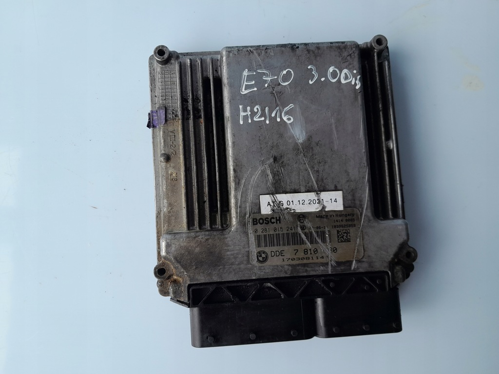 STEROWNIK SILNIKA BMW X5 II E70 LIFT 3.0 D 10r - 12648586917 ...