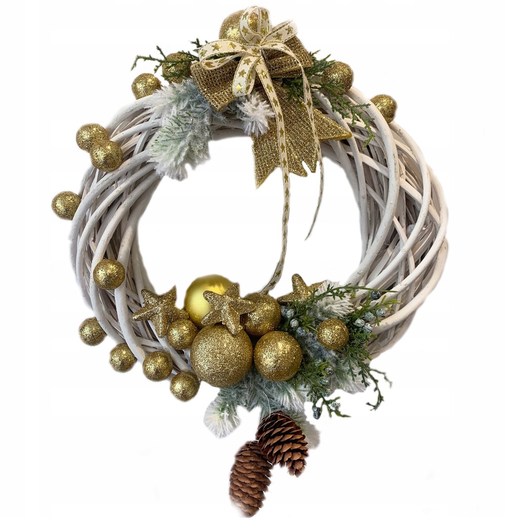 Wieniec Koło ozdobne na drzwi święta piękny design - 11469938573 - oficjalne archiwum Allegro