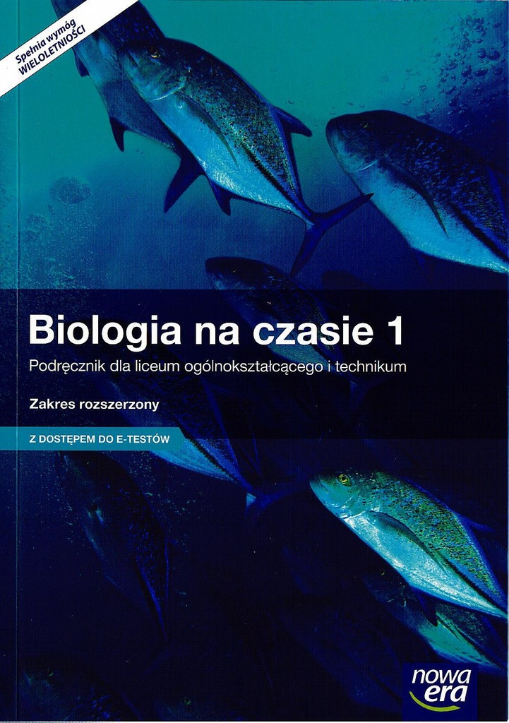 Biologia na czasie 1 podr. rozszerzony NOWA ERA - 11721763232 - oficjalne archiwum Allegro