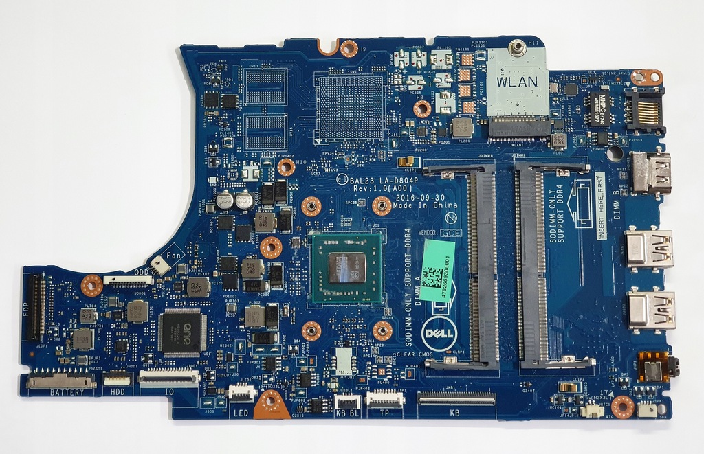 PŁYTA GŁÓWNA Z PROCESOREM DO LAPTOPA DELL P32E - 11412309342 ...