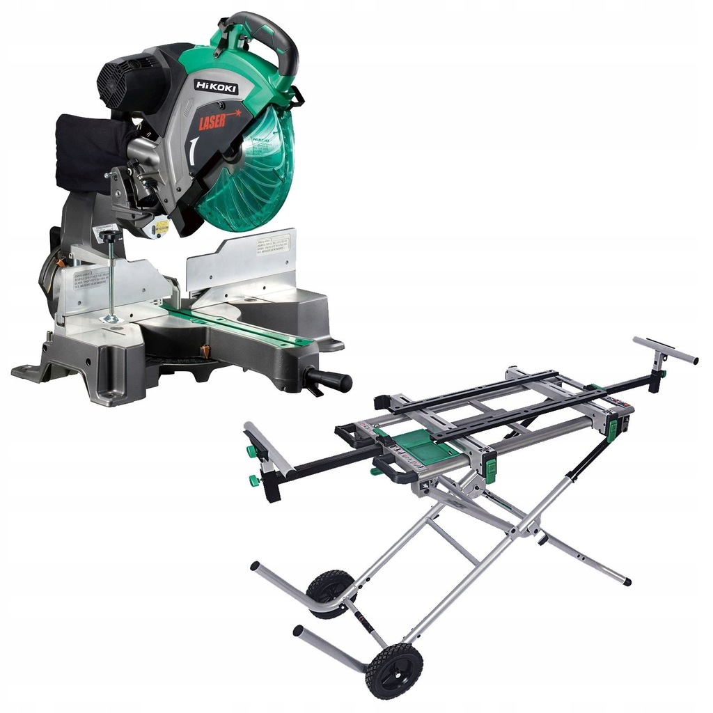 Piła ukośnica 305mm 1520W HiKOKI C12RSH2WAZ + Stół - 11394630049 - oficjalne archiwum Allegro
