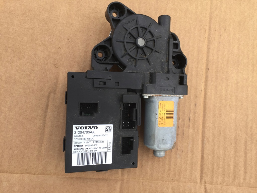 VOLVO S40 V50 PRAWY PRZEDNI MODUŁ SZYBY 31264786 - 8739093058 ...