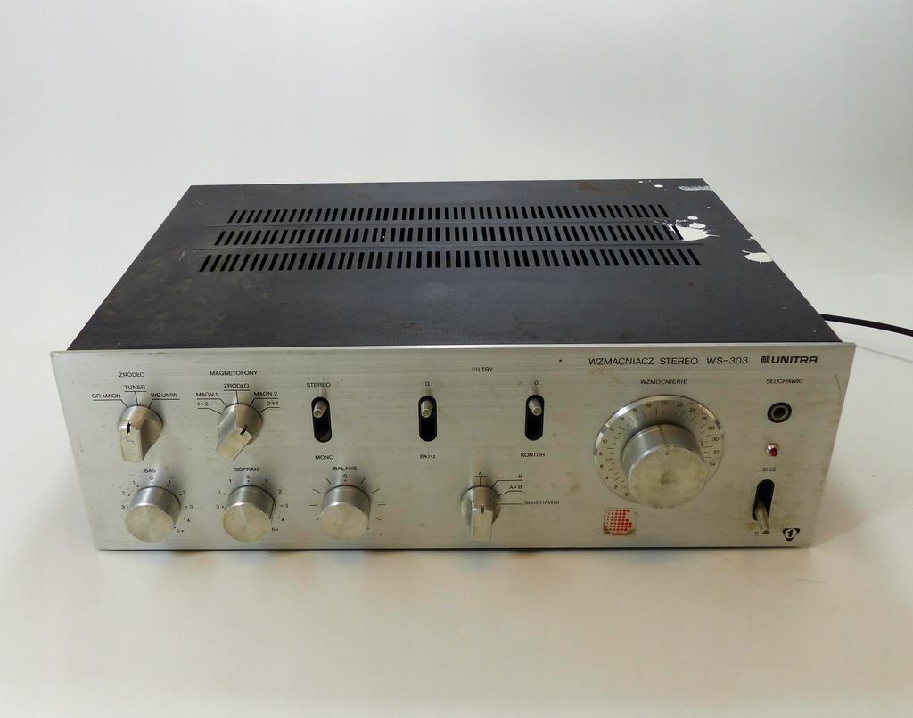 Wzmacniacz Stereo UNITRA WS-303| PRL - 14805629780 - oficjalne archiwum Allegro