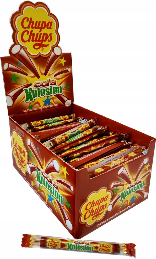 Chupa Chups Cola Xplosion Żelki Kable 150szt x 10g - 12756480273 ...