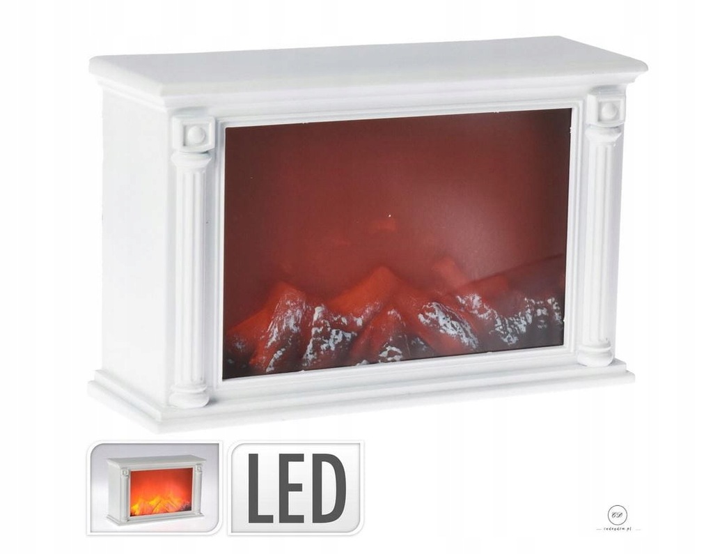 Kominek led 33x21 cm sztuczny płomień 320443 - 12848012369 - oficjalne ...