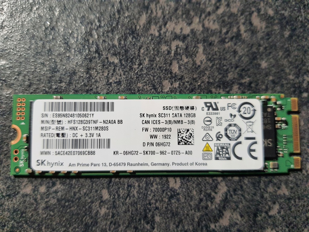 Dysk SSD SK Hynix SC311 128GB M.2 SATA III - 13494013982 - oficjalne ...
