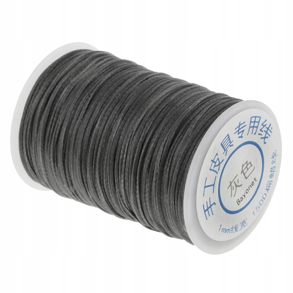 1 Roll 150D Waxed Polyester Braided Thread Gray - 13598895808 ...