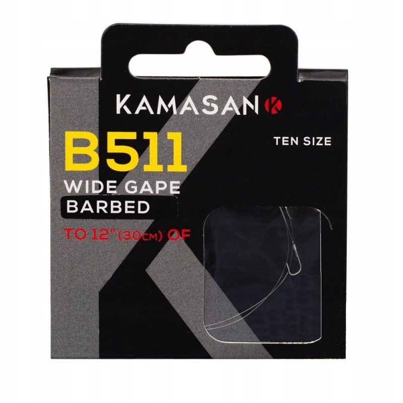 Kamasan przypony bait band b511 nr 18 2lb/0,91kg 0.10mm 30cm op. 10szt ...