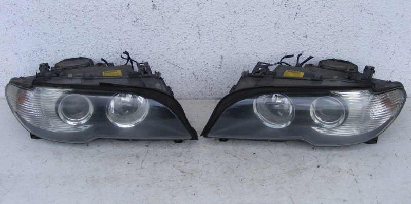 BMW E46 COUPE CABRIO LAMPY PRZÓD LEWA PRAWA - 12395148397 - oficjalne archiwum Allegro