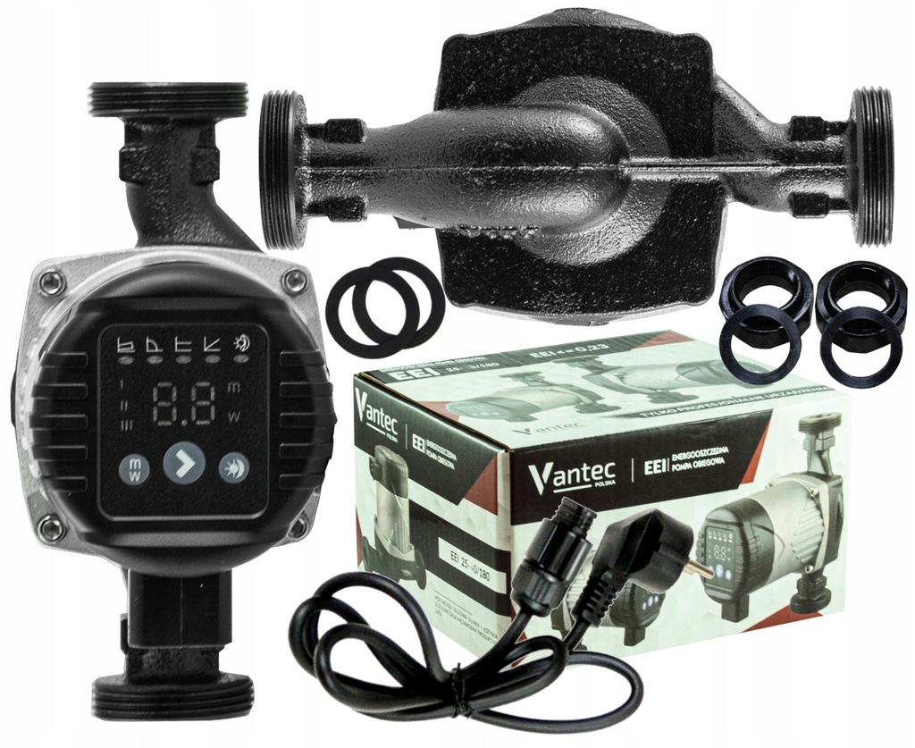 POMPA OBIEGOWA CO ELEKTRONICZNA do pieca 25-60 180 - 12063204091 - oficjalne archiwum Allegro