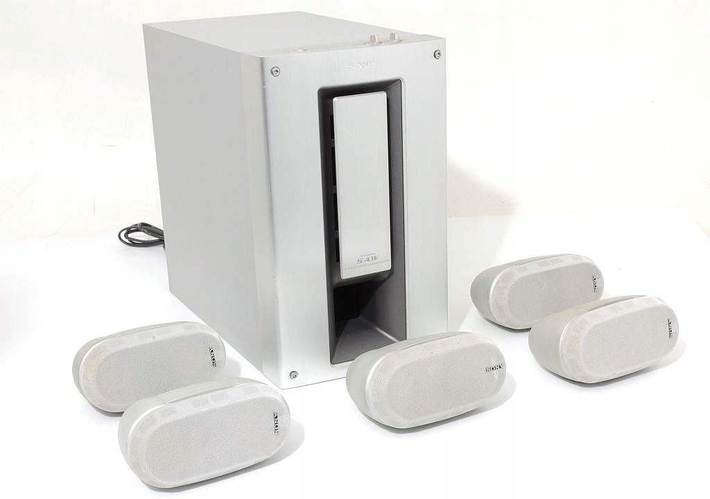 SONY PASCAL SA-VE705 / SA-WMS7 ZESTAW GŁOŚNIKÓW SUBWOOFER 5.1 + UCHWYTY ...