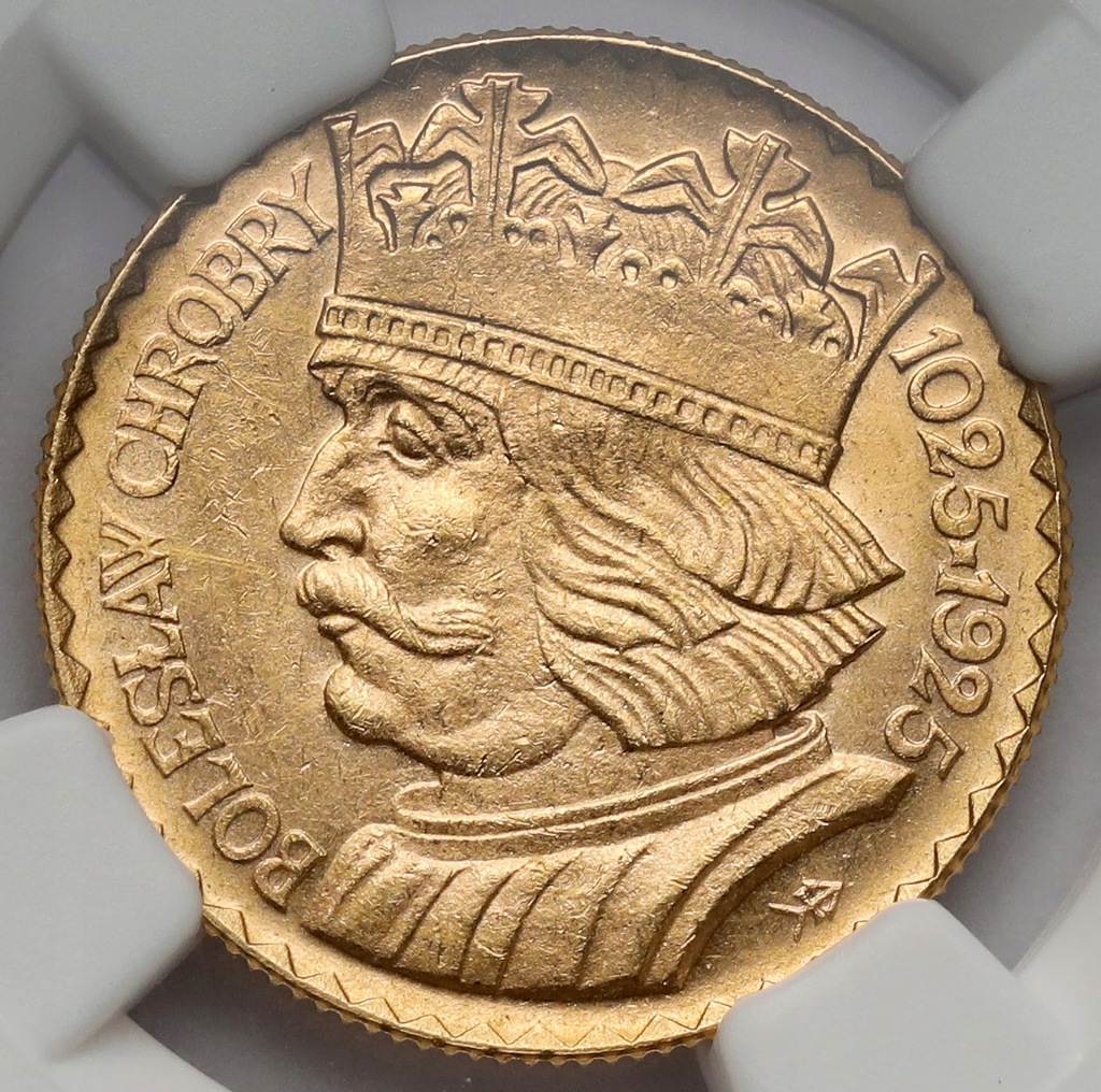 5932. 20 złotych 1925 Chrobry - NGC MS63 - 15665221688 - oficjalne ...