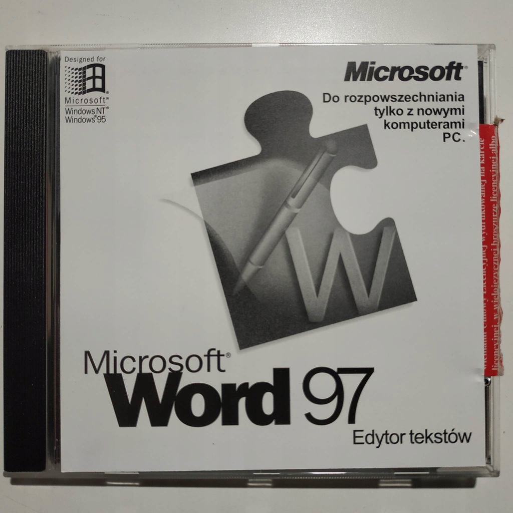 Microsoft Word 97 Edytor Tekstów PC WERSJA PL - 13487618154 - oficjalne ...