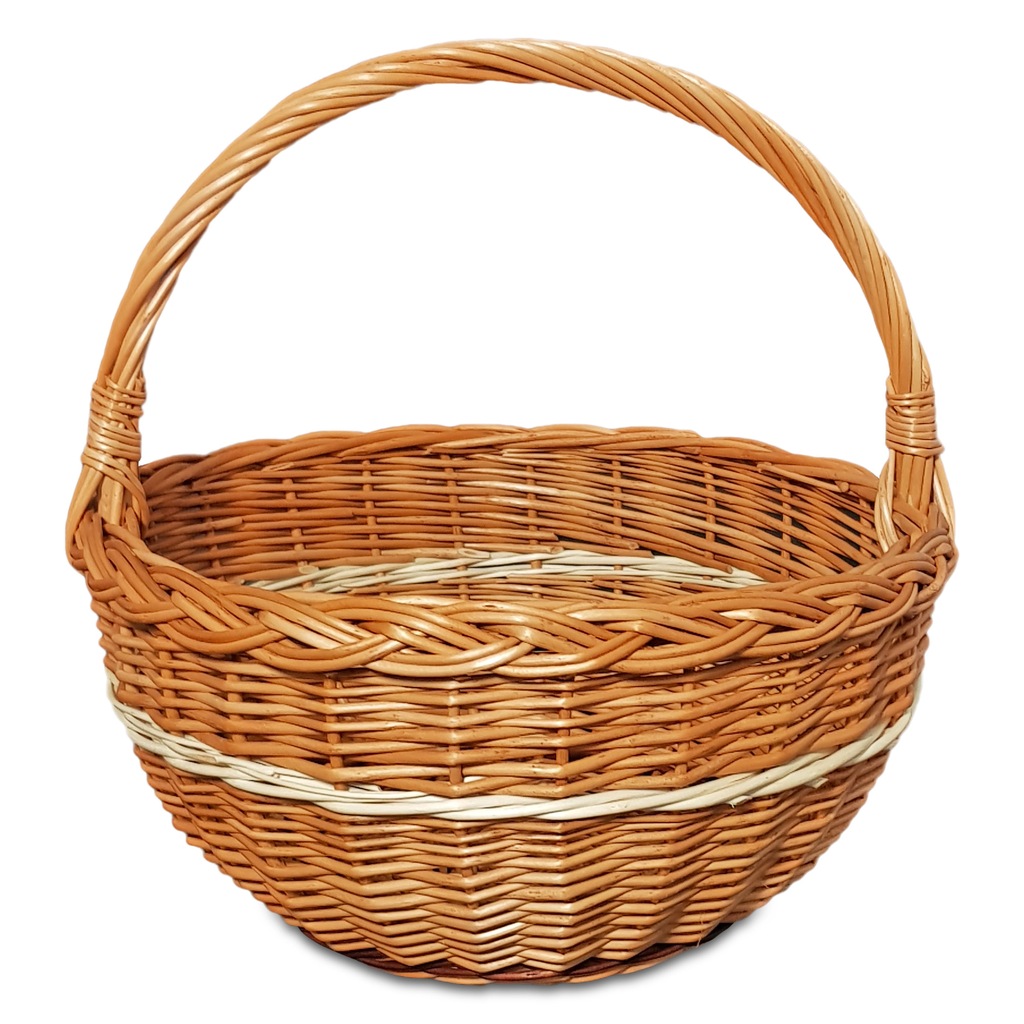 KOSZ KOSZYK WIKLINOWY Wielkanocny Na Jajka Zakupy - 13329288876 ...