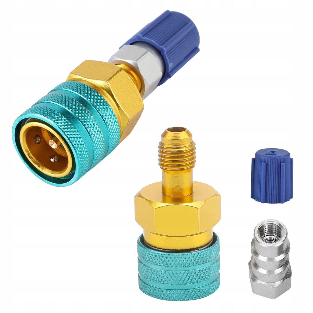 Adapter HP - LP Klimatyzacji Szybkozłącze R134A - 12454657701 - oficjalne archiwum Allegro