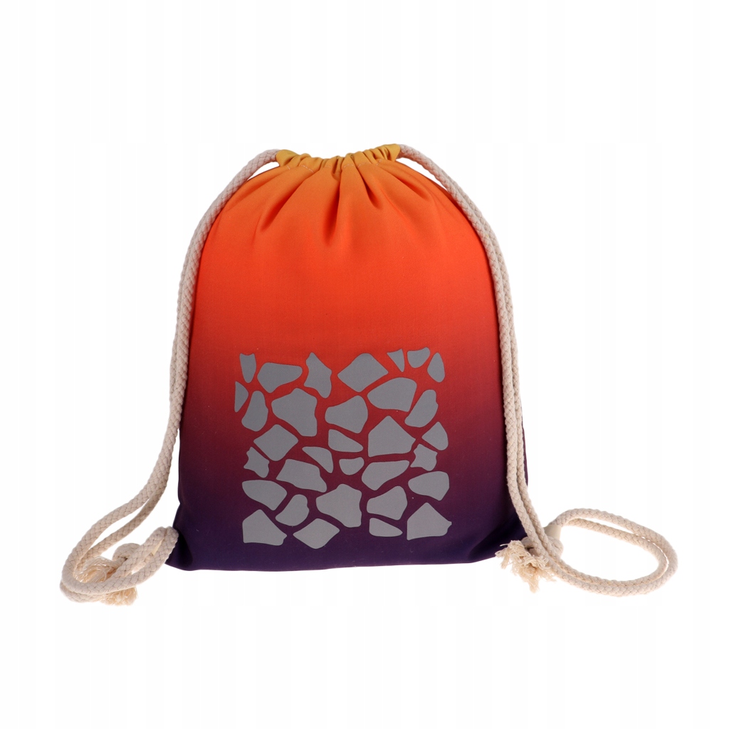 Reflective Drawstring Backpack Bag for Gym Orange - 13763992886 ...