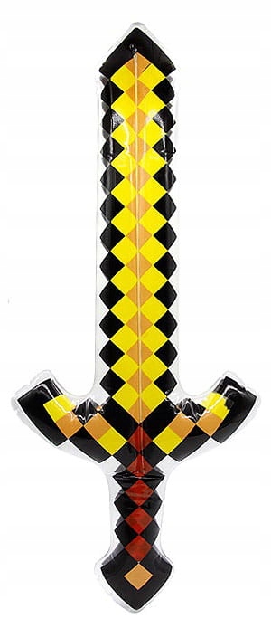 MIECZ DMUCHANY MINECRAFT ZÓŁTY 60CM - 11972350155 - oficjalne archiwum ...