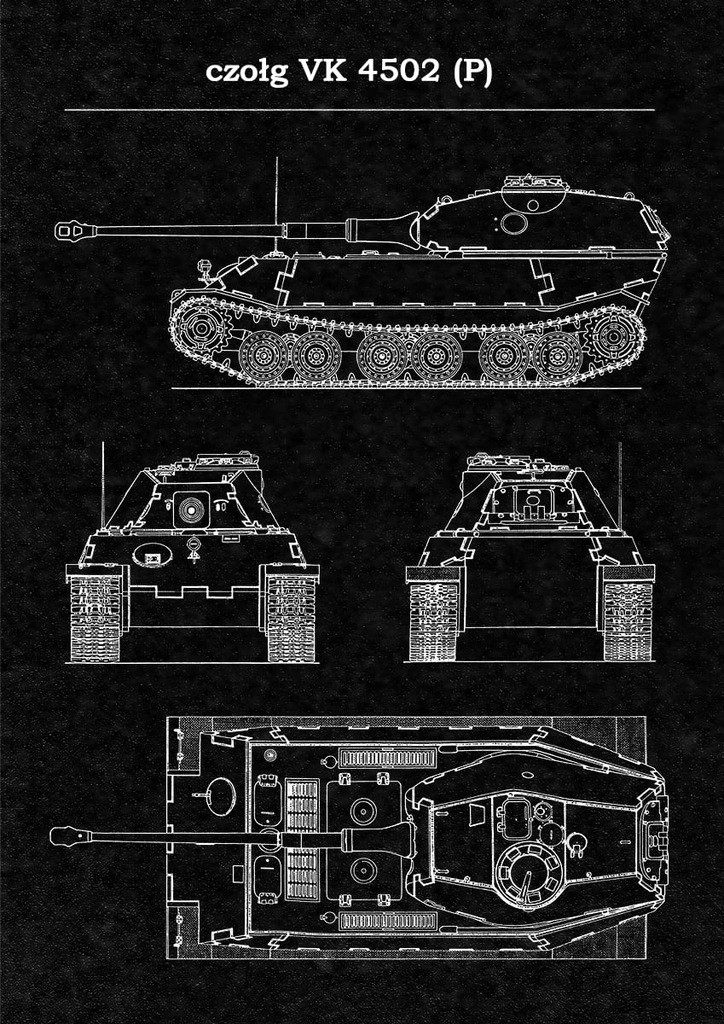 czołg VK 4502 (P) - 10952809787 - oficjalne archiwum Allegro