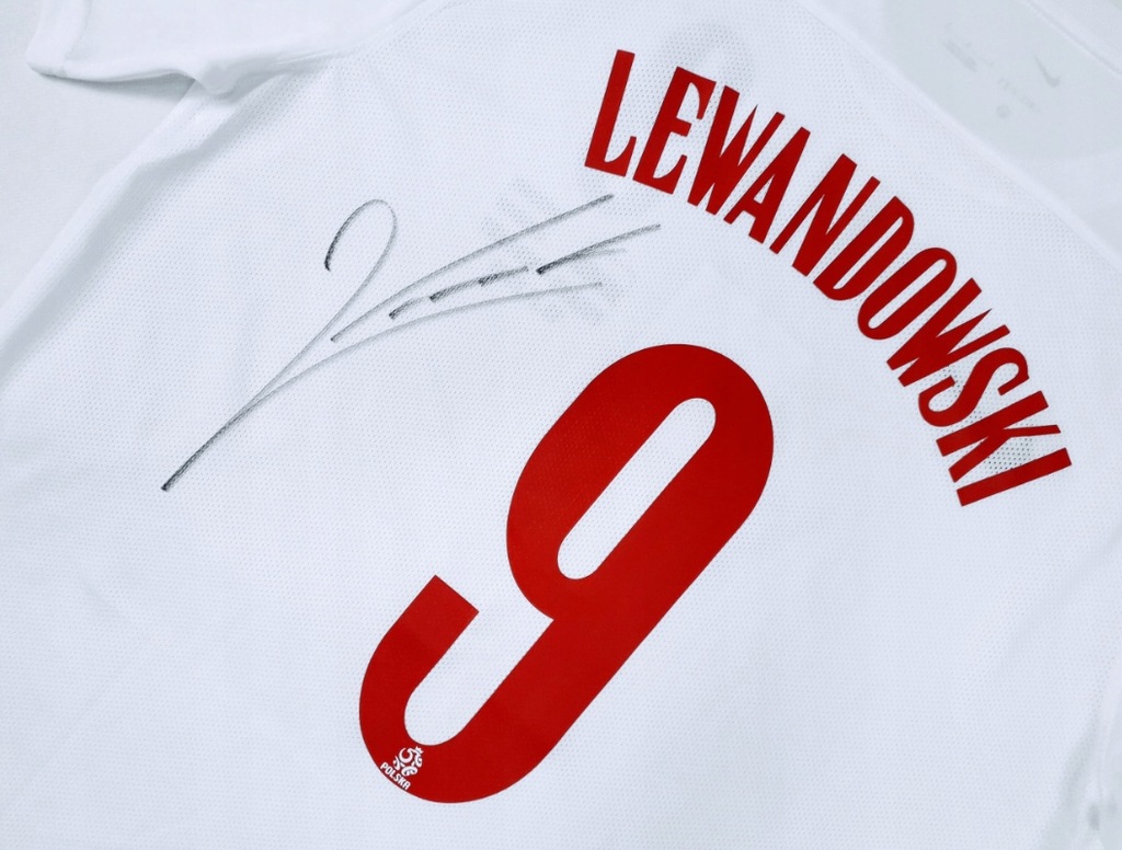 Robert Lewandowski - Polska - koszulka + autograf - 12594405032 ...