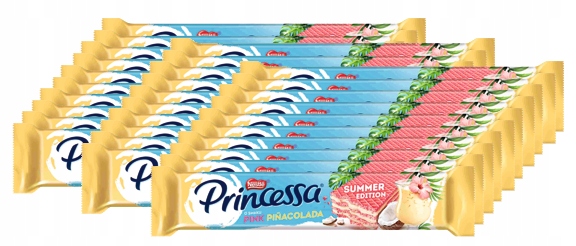 WAFELEK Princessa PINACOLADA BATON 30szt x 37g - 12623336578 ...