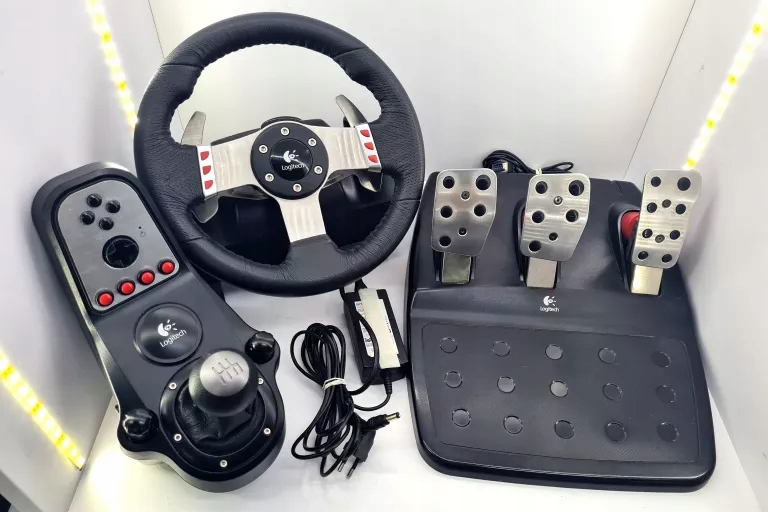 KIEROWNICA LOGITECH G27 RACING WHEEL (PEDAŁY, BIE - 12441989642 ...