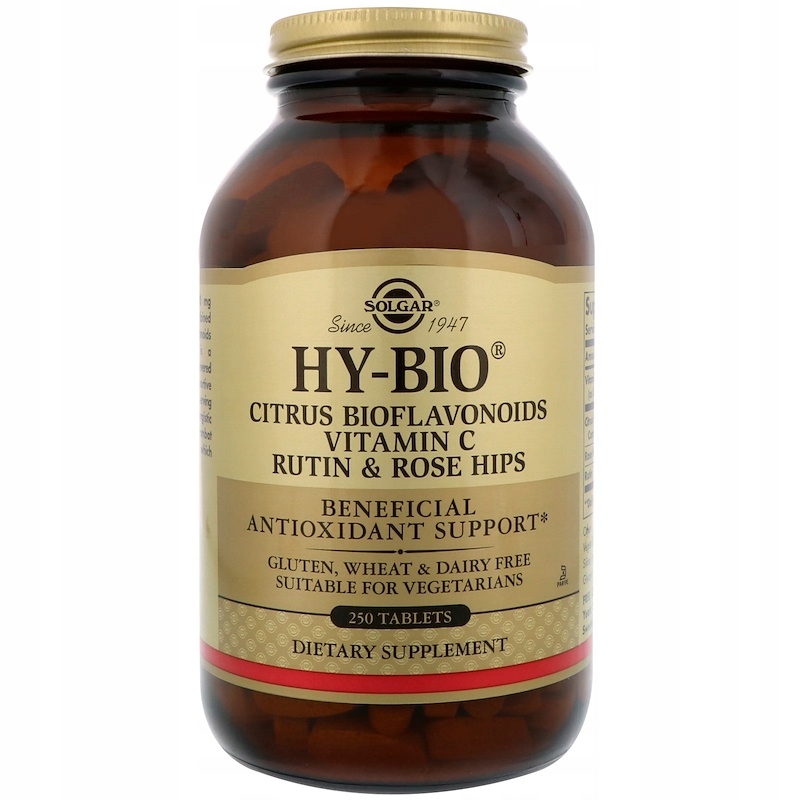 Solgar HY-BIO Bioflawonoidy Kompleks 250 Tabletek - 7516859091 ...
