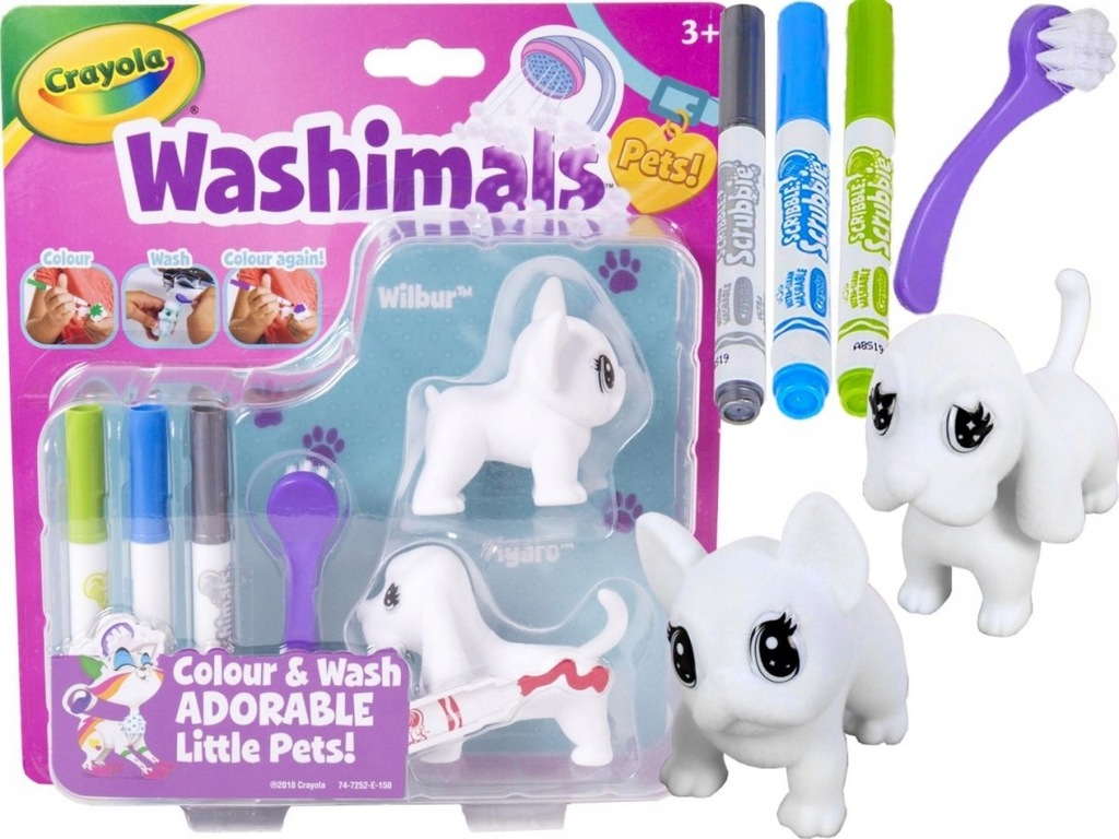 WASHIMALS ZESTAW DO MALOWANIA ZWIERZAKÓW CRAYOLA - 7659446740 ...