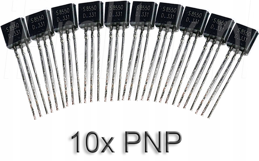 10x Tranzystor PNP-S8550 25V/1,5A D331 TO92 10szt. - 12764749045 ...