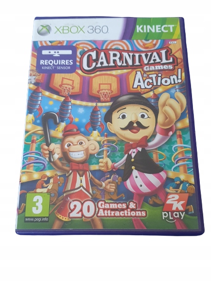 XBOX 360 CARNIVAL GAMES IN ACTION KINECT GRA X360 - 14226327384 ...