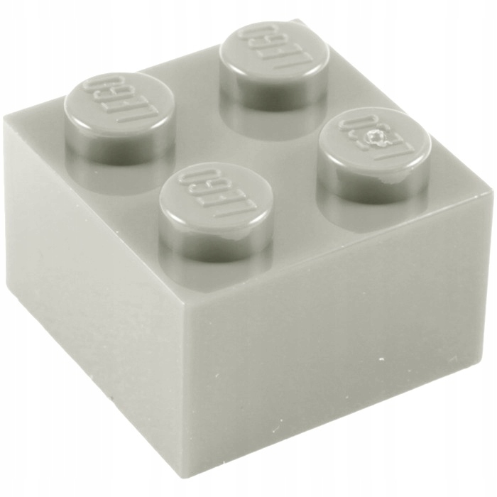 09111 LEGO 3003 300302 brick 2x2 j.szary OLD 1szt - 8225807167 - oficjalne archiwum Allegro