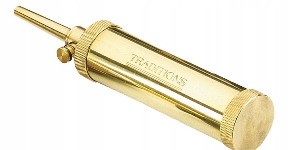Prochownica Traditions Deluxe Tubular Powder Flask Brass - 14744736074 ...