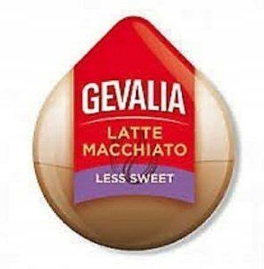 Tassimo GEVALIA LATTE MACCHIATO LESS SWEET 2 kaps. - 13292304486 ...