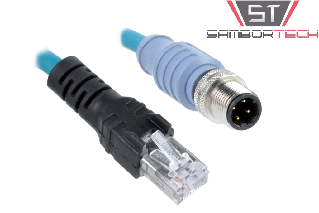 TURCK kabel 5m EtherNet RJ45S / M12 4-pin PROFINET - 6912353789 ...