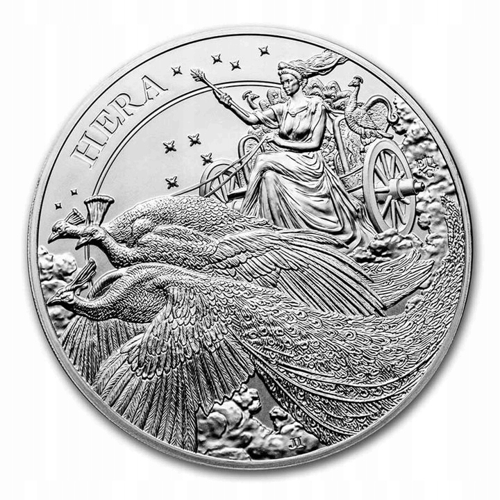 St Helena:Goddess-Hera and the Peacock 5oz Ag 2022 - 12571624521 ...