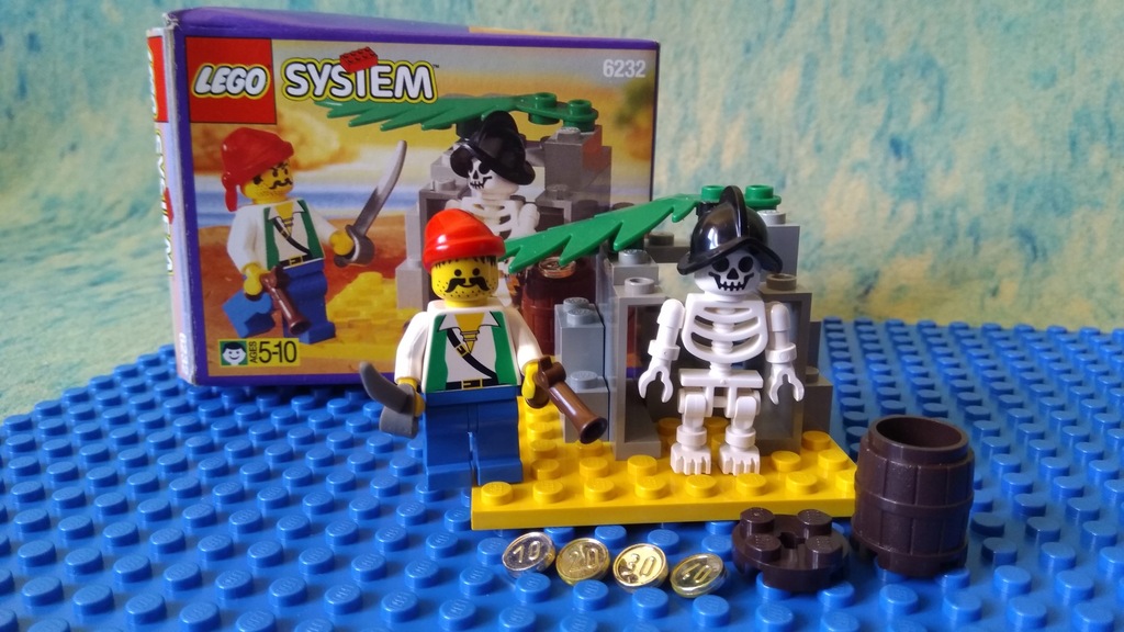 Lego 6232 Skeleton Crew Pirates Piraci pudełko - 11387300397 ...